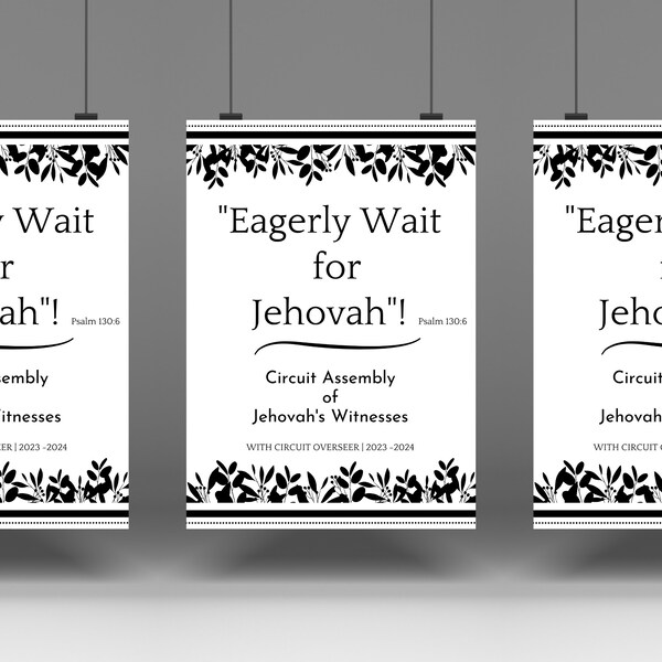 Eagerly Wait for Jehovah Convention 2023 Digital Notebook - Etsy