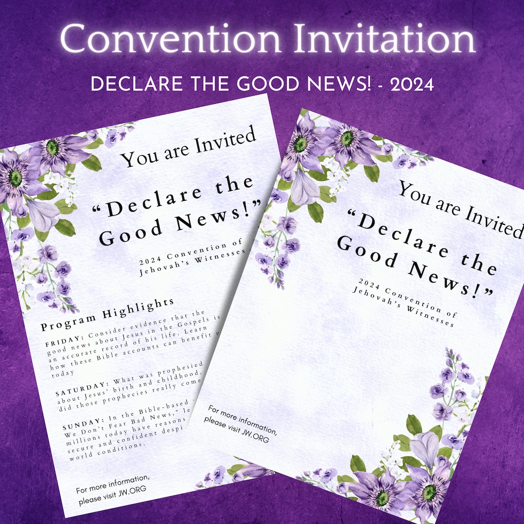 Declare the Good News Invitation 2024 Letter Writing Jehovah's ...