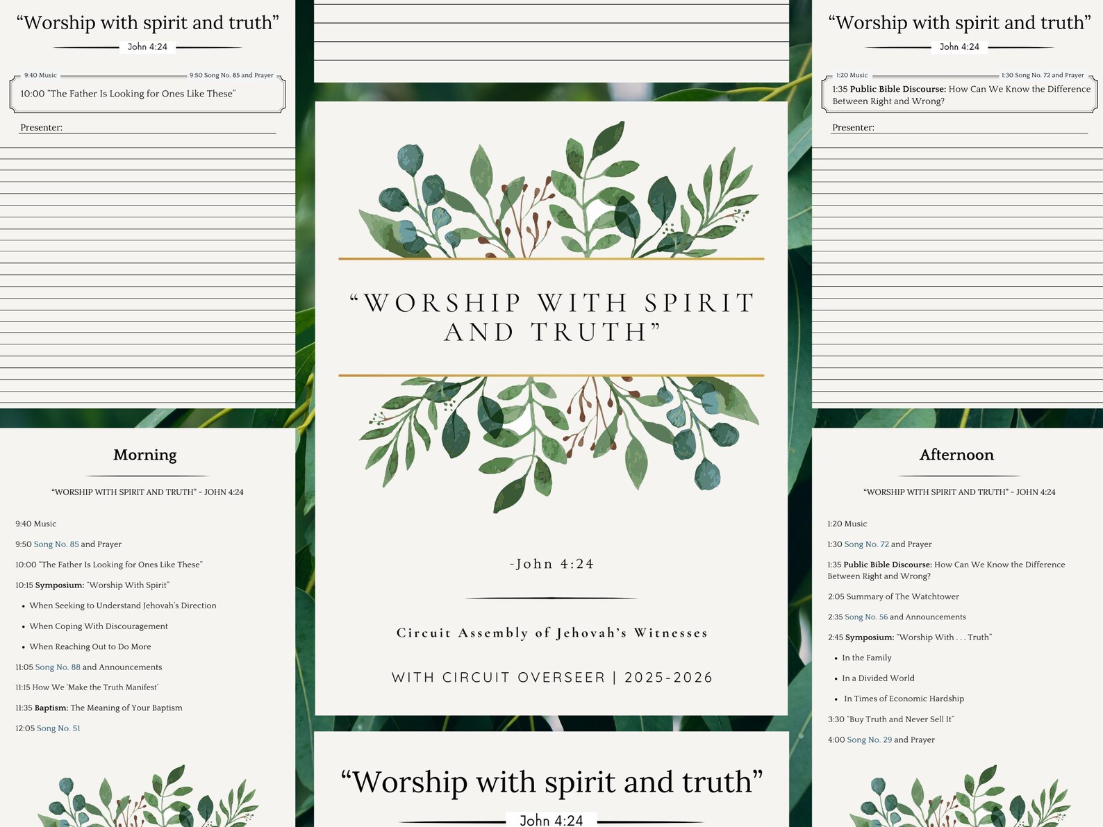 2025-2026 Circuit Assembly Notes Workbook: JW Printable PDF - Etsy
