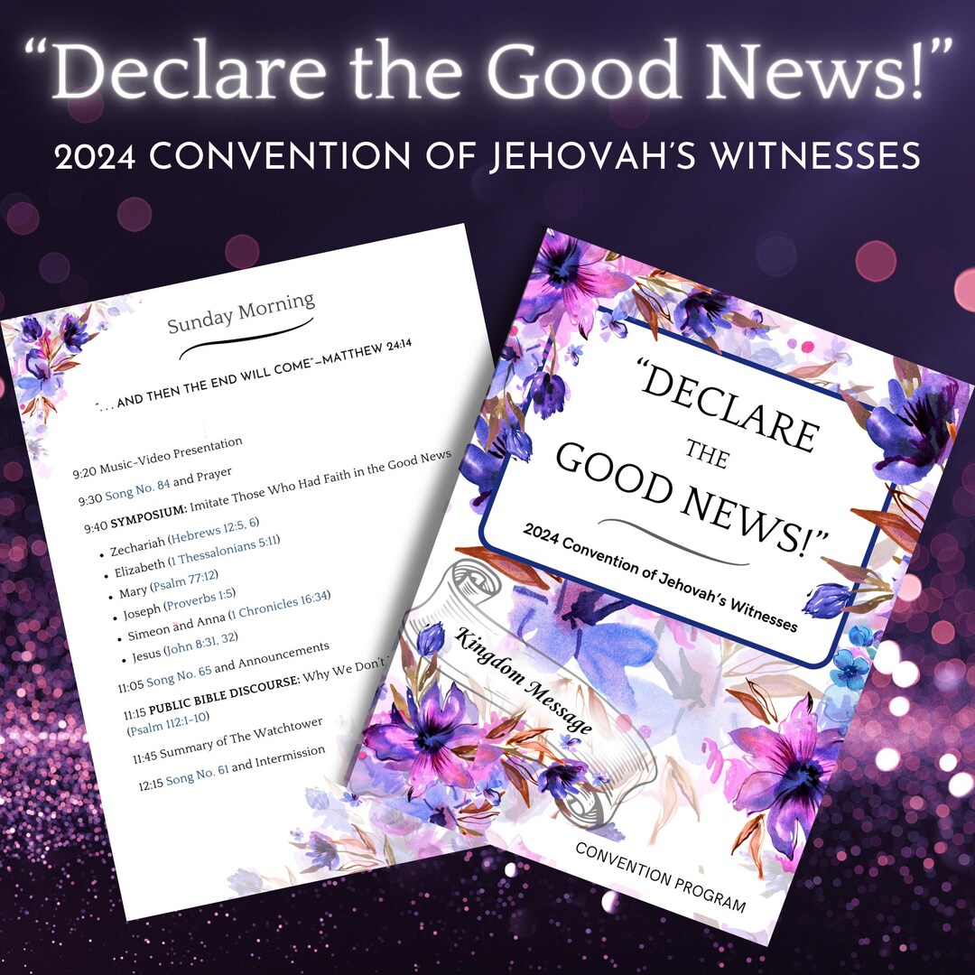 Declare the Good News Convention of Jehovah's Witnesses Program With ...