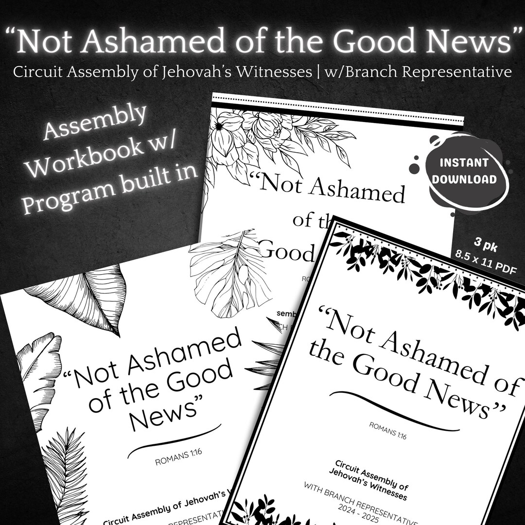 Jw Assembly Not Ashamed of the Good News Circuit Assembly Program With ...