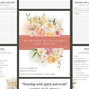 Worship With Spirit and Truth 2025-2026 Circuit Assembly JW | Notes ...