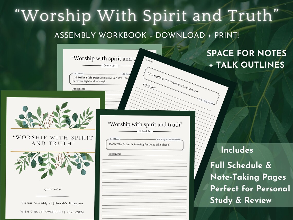 2025-2026 Circuit Assembly Notes Workbook: JW Printable PDF - Etsy