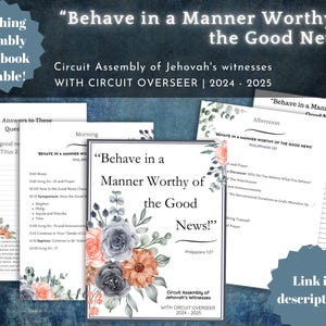 Name Badges | JW Printable | Behave in a Manner Worthy of the Good News ...