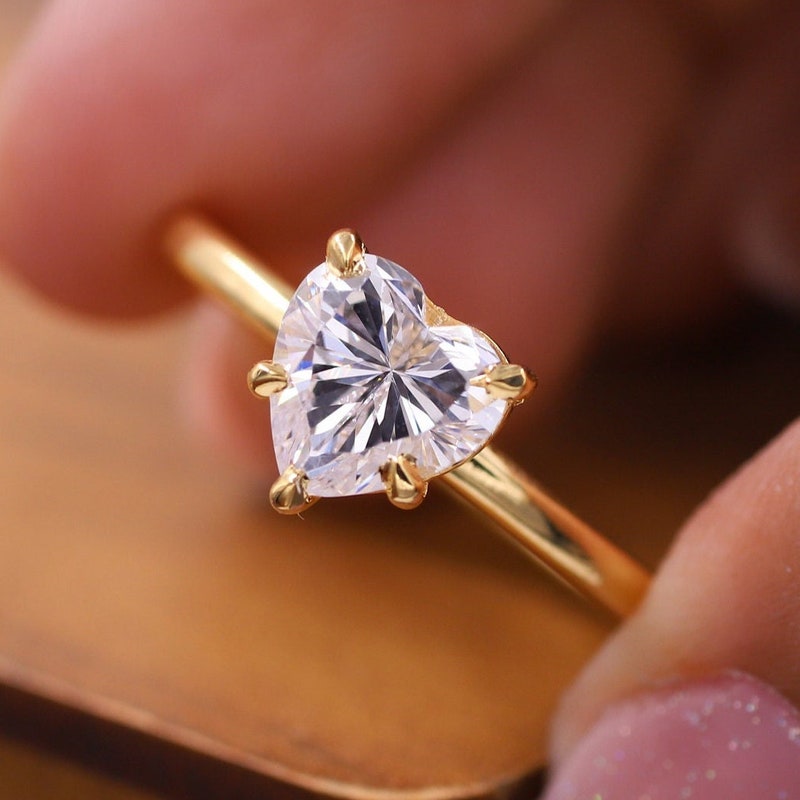 Heart Cut Ring - Etsy