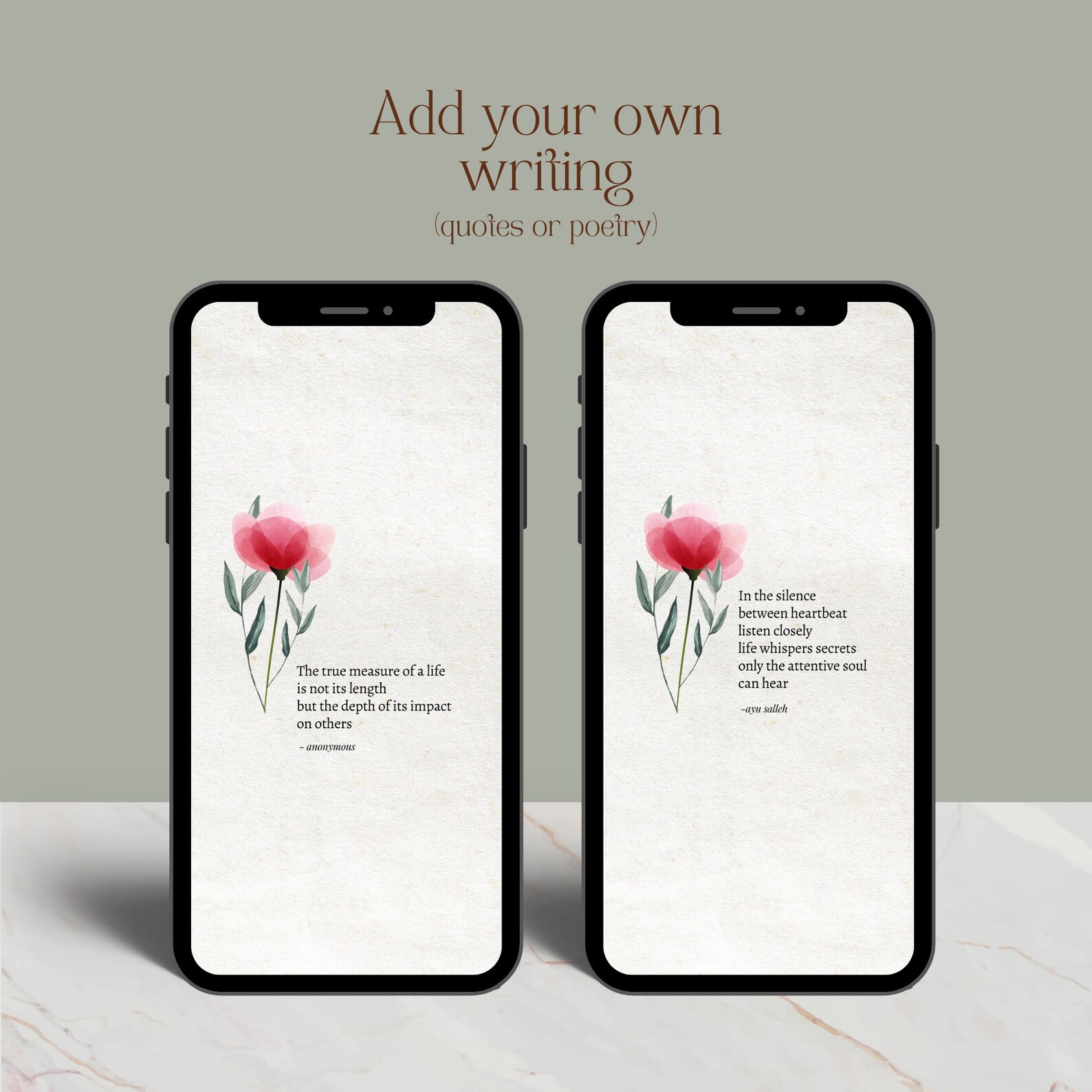 20 Instagram Animated Reel Templates, Watercolour Flora Design, Writer ...