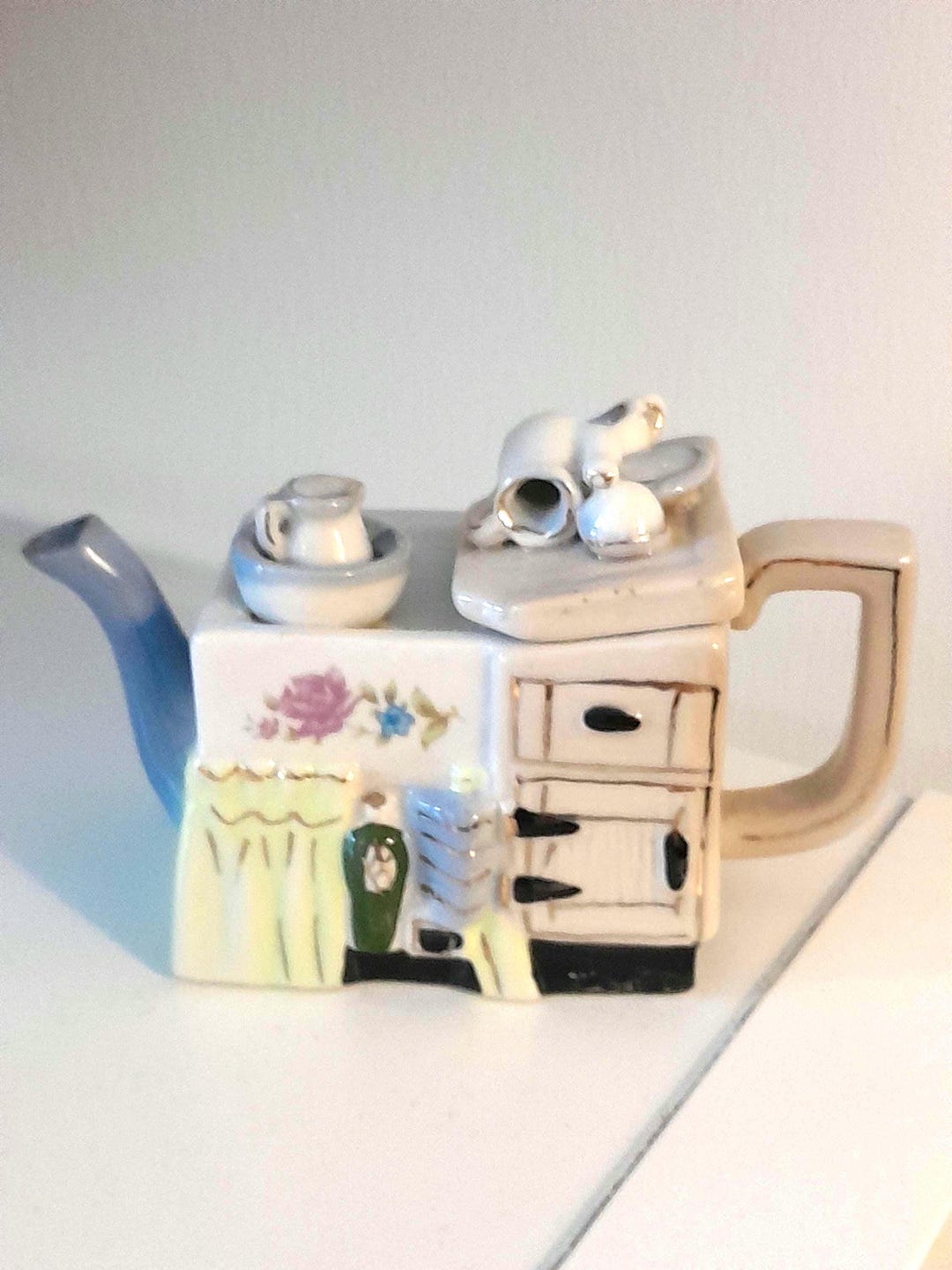 Vintage Teapot Kitchen Sink Style Ornament. - Etsy
