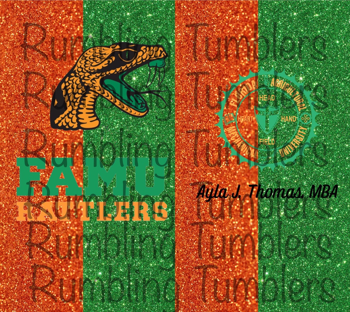 FAMU Personalized 20oz Skinny Tumbler - Etsy