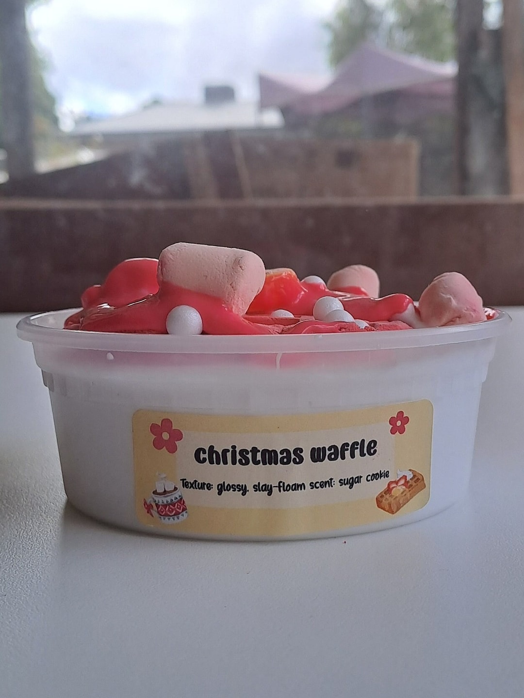 Christmas Waffle DIY DIY Slime Butter/slay Slime Stress Relief Premium ...
