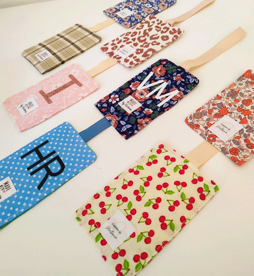 Customizable Fabric Luggage Tag, Christmas Gift for Travel Lovers ...