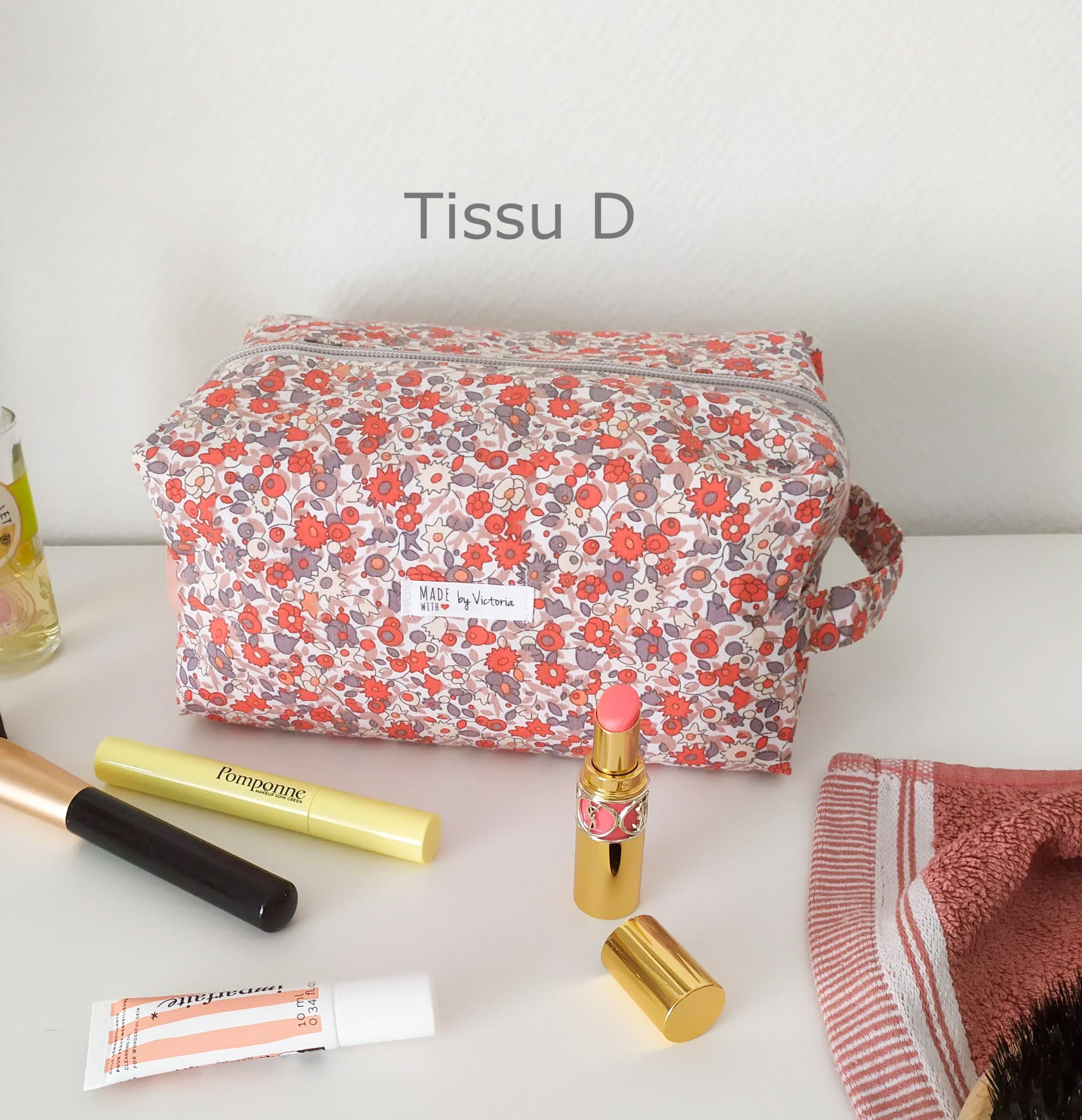 Trousse de toilette en tissu pour femme ou homme, trousse de maquillage ...