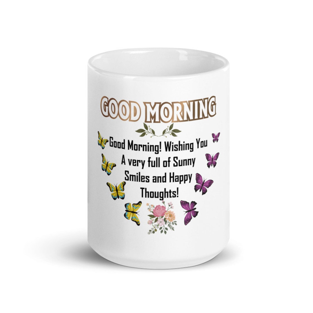 FREE DELIVERY Ceramic Good Morning Mug Amazing - Etsy
