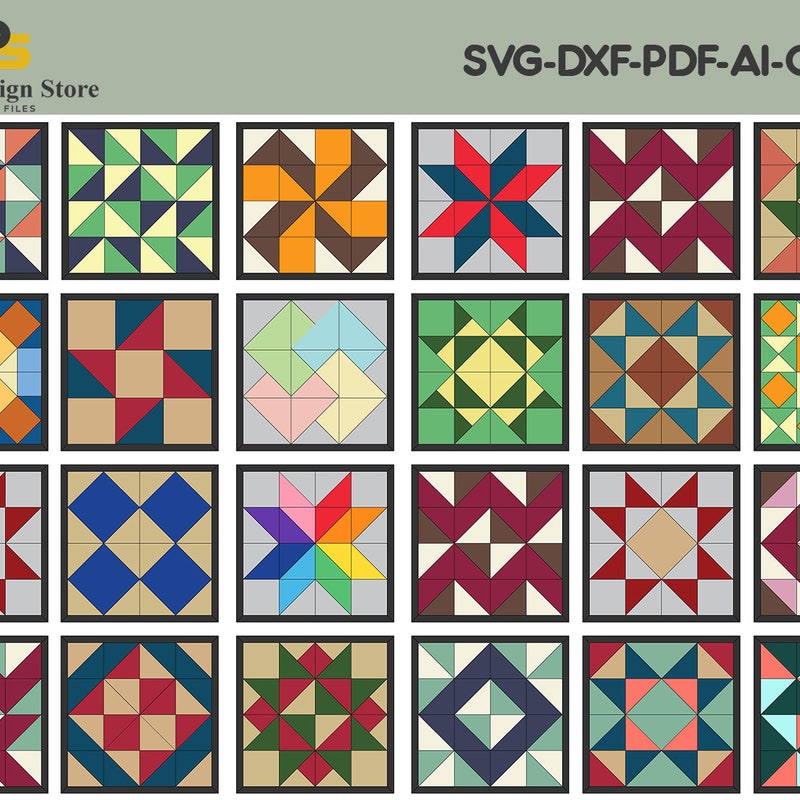 Barn Quilt Svg - Etsy