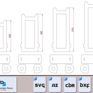 Multi-size Photo Frame Legs - Perfect for Various Material Thicknesses ...