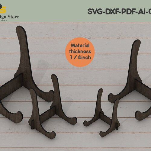 Easel Display Svg DXF Plate Stand Laser Cut Files / Easel - Etsy