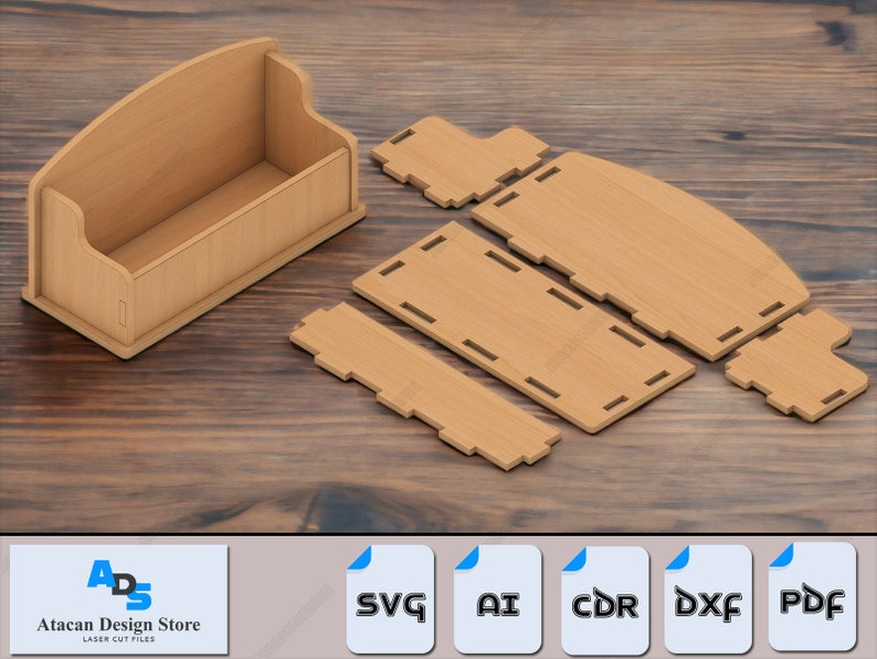 Elegant Business Card Stand | Laser Cut Design | Display Holder ...