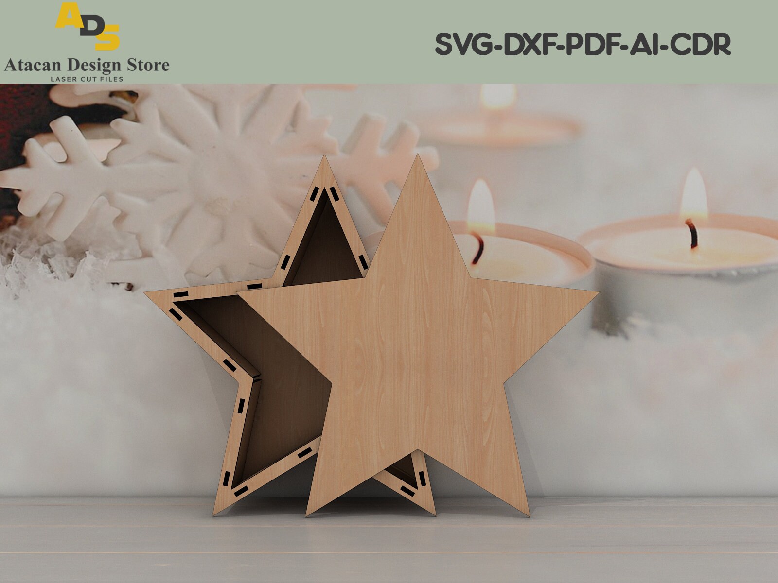 Star Box Laser Cut Files / Glowforge SVG / Laser Box Files ADS199 - Etsy
