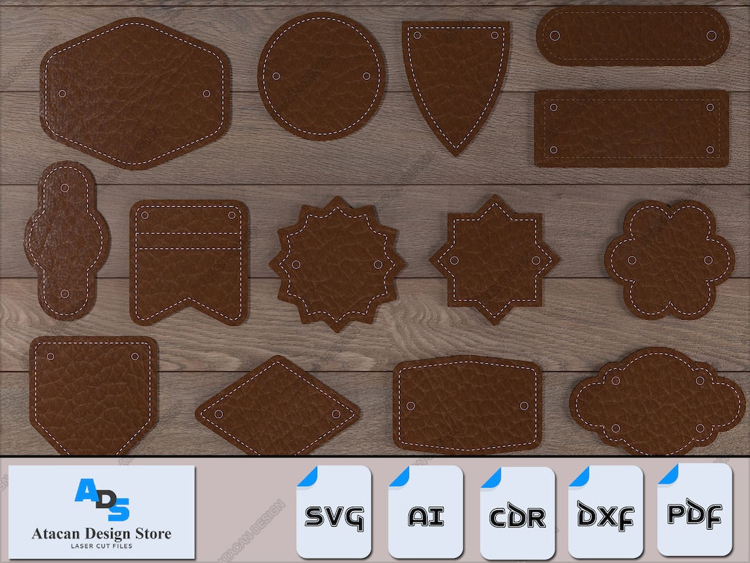 Custom Leather Label Templates for Laser Cutting – Perfect for DIY ...