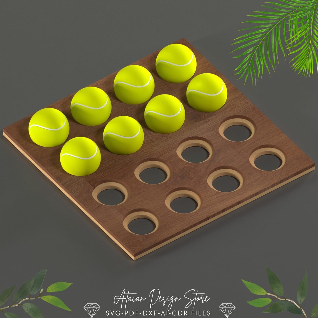Laser Cut Tennis Ball Engraving Jig Perfect for UV Painting Projects ...