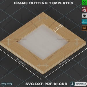Laser Cut Frame Templates for Photo Display | Easy Assembly DIY ...