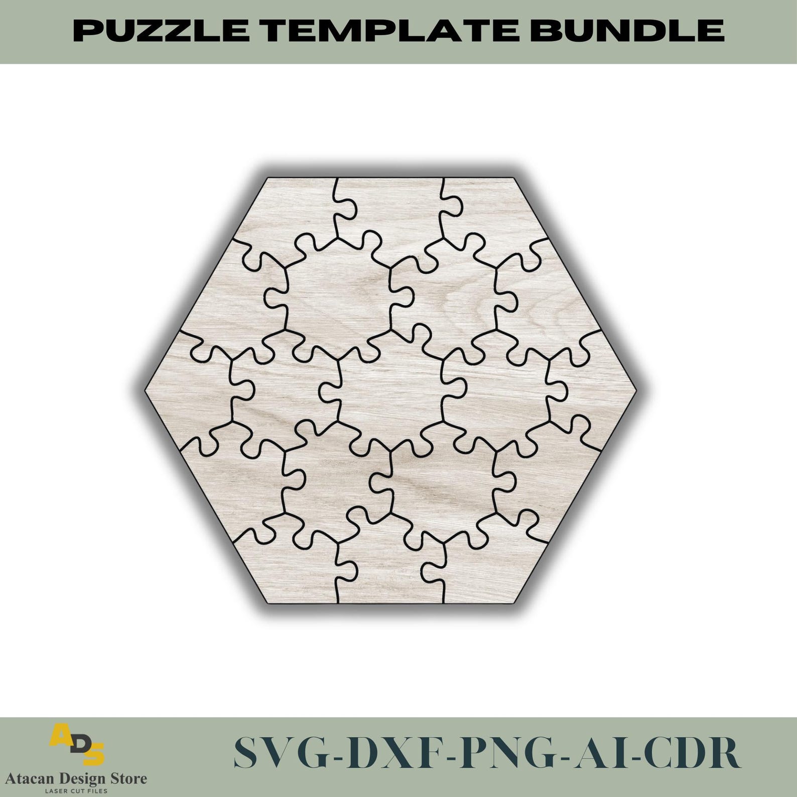 Customizable Puzzle Templates - Unique Jigsaw Laser Cut Puzzle Designs ...