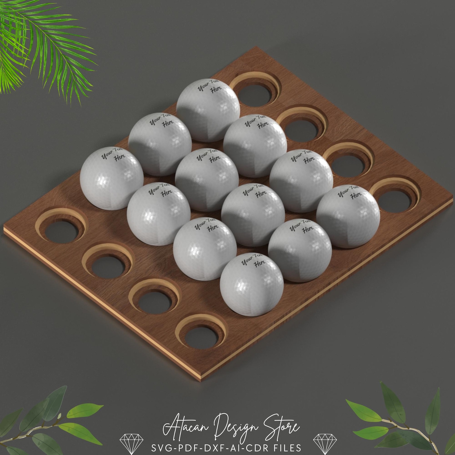 Golf Ball Jig Design for Laser Engraving - Perfect for UV Painting and ...