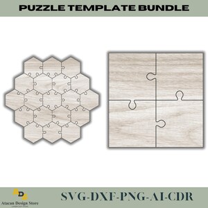 Customizable Puzzle Templates - Unique Jigsaw Laser Cut Puzzle Designs ...