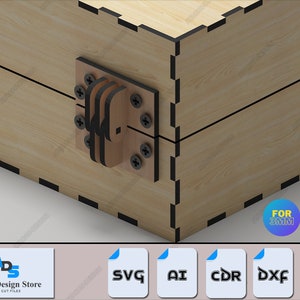 Laser Cut Wooden Hinges Design - Ideal for Crafting and Woodworking 474 ...