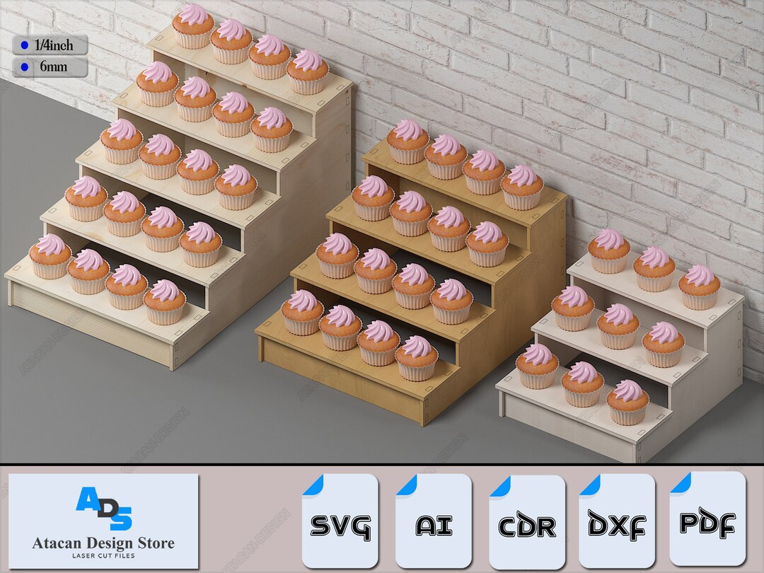 DIY Retail Counter Display Stand - Perfect for Cupcakes and Small ...