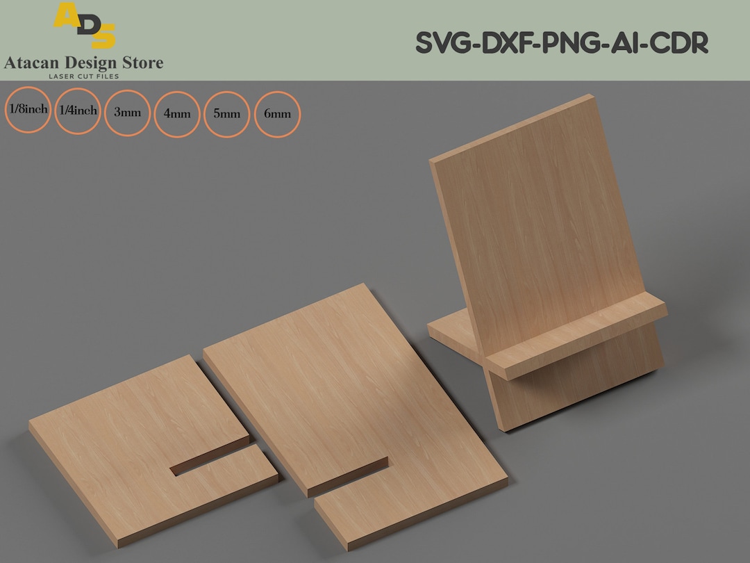 Personalised Display Stand / Simple Design Wood Cut Plan / Laser Cut ...