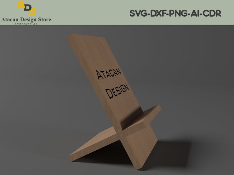 Personalised Display Stand / Simple Design Wood Cut Plan / Laser Cut ...