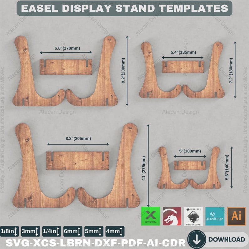Laser Cut Frame Plate Stand / Laser Cut Vectors / Photo Holder ...