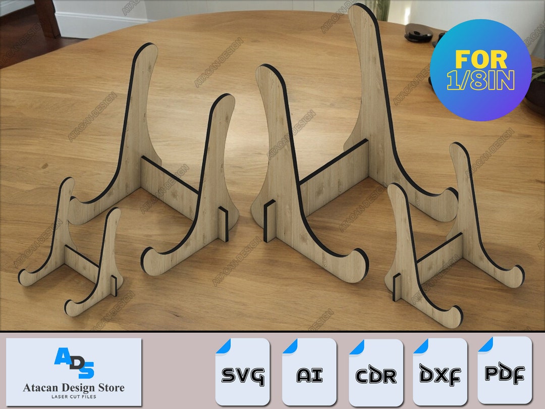 Laser Cut Frame Plate Stand / Laser Cut Vectors / Photo Holder ...