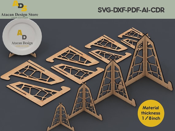 Laser Cut Easel Display Stand / SVG File for Glowforge / | Etsy
