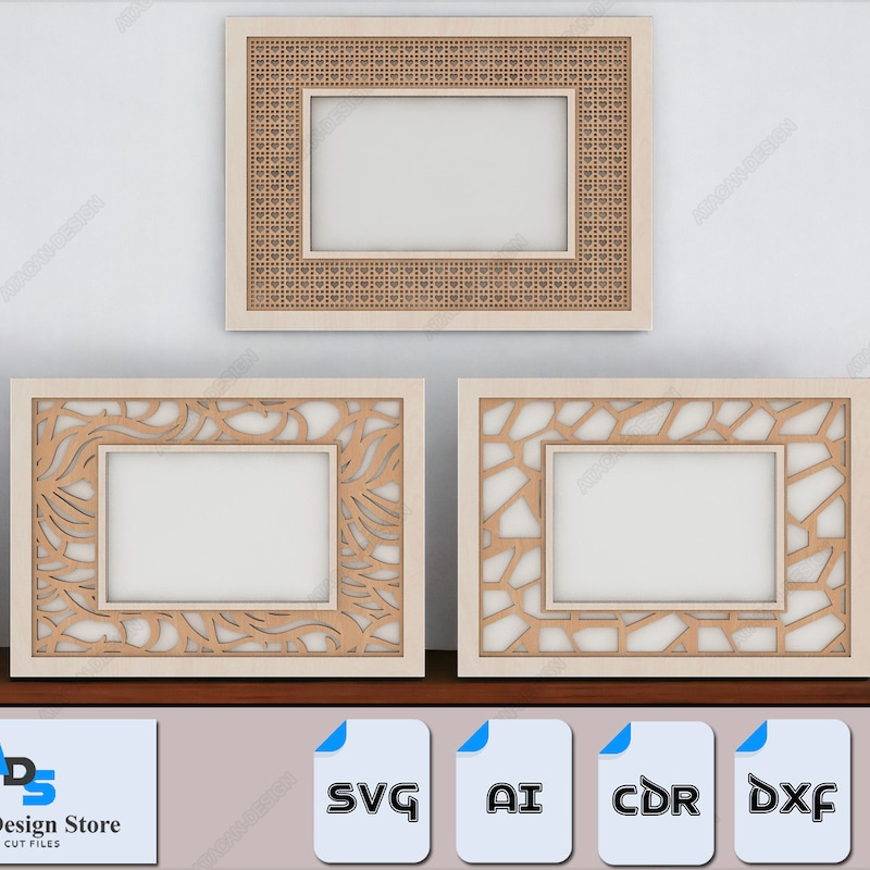 Rattan Picture Frame Wall - Etsy