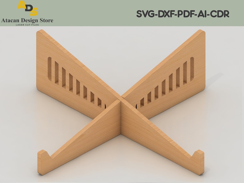 Laser Wood Cut Laptop Stand / Wooden Acrylic Computer Holder / - Etsy