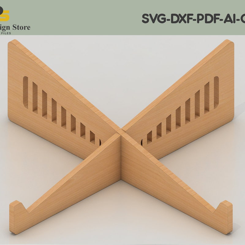 Grey Wood Laptop Stand - Etsy