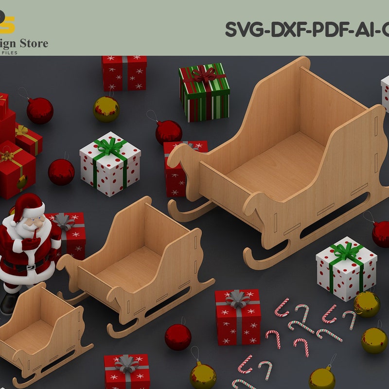 Sleigh Cut Outs Template - Etsy