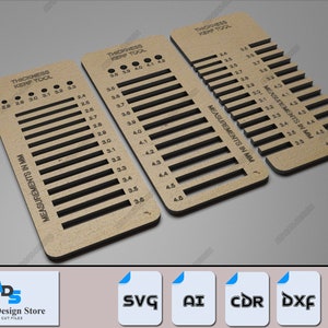 Wood Kerf Tool Svg / Metric Whitworth Design for Material Thickness ...