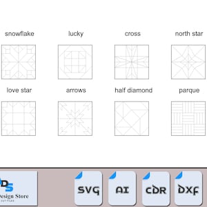 Geometric Quilt Block Patterns / Abstract Art Coloring Pages / Barn ...