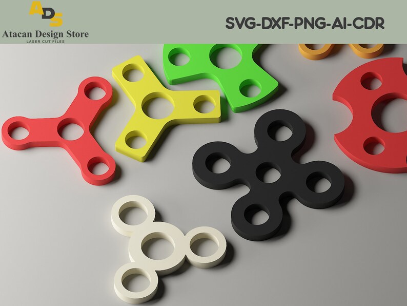 Fidget Spinners Cutting Bundle / Spinner Laser Cut Files SVG - Etsy