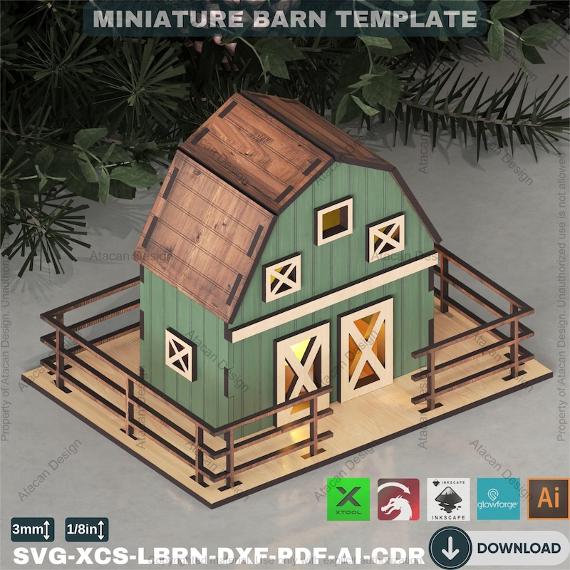 3d Barns Svg Files - Etsy