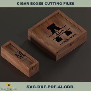 Personalized Cigar Box Laser Cutting File | Perfect for Groomsmen Gifts ...