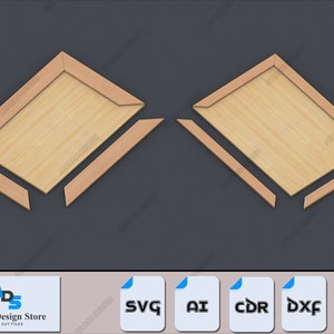Laser Cut A Size Frames - DIY Cutting Files for A3, A4, A5, A6, A7 524 ...