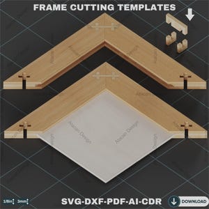Laser Cut Frame Templates for Photo Display | Easy Assembly DIY ...