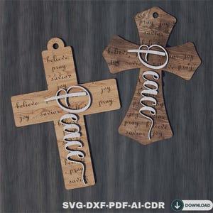 Religious Cross Laser Cut Files - Christian Faith Designs for Crafts ...