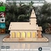 Miniature Church Laser Cut Template | DIY Wooden Model Plan | Digital ...