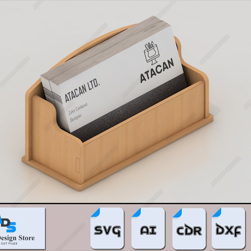 Business Card Stand Svg - Etsy
