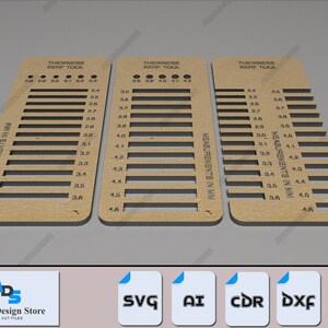 Wood Kerf Tool Svg / Metric Whitworth Design for Material Thickness ...