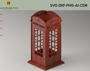 London Phone Booth Svg - Etsy